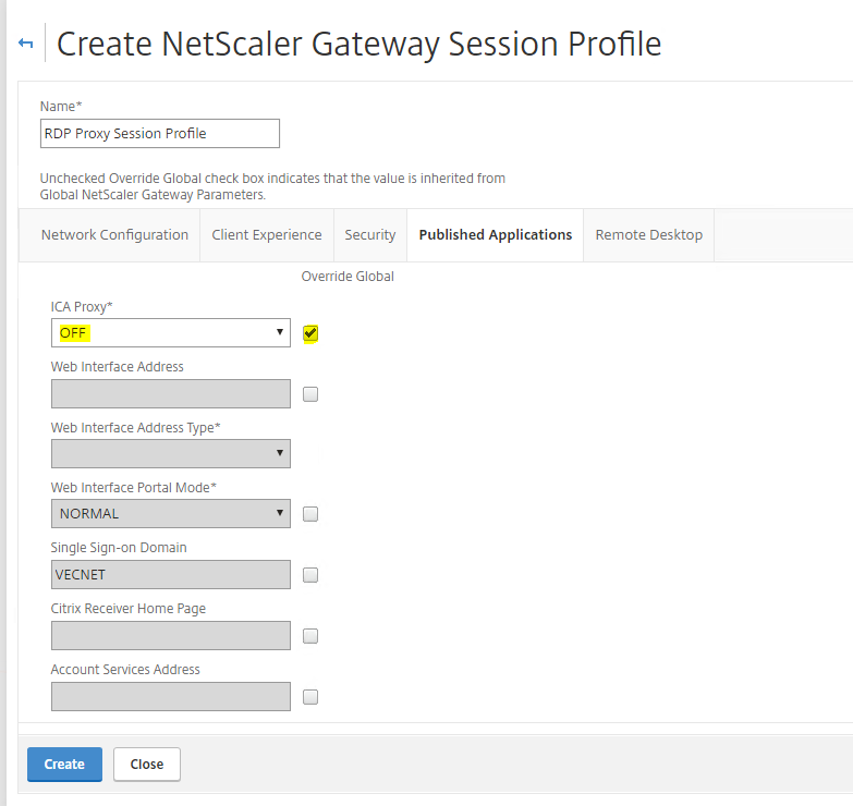 Configure RDP Proxy in NetScaler – Citrixology